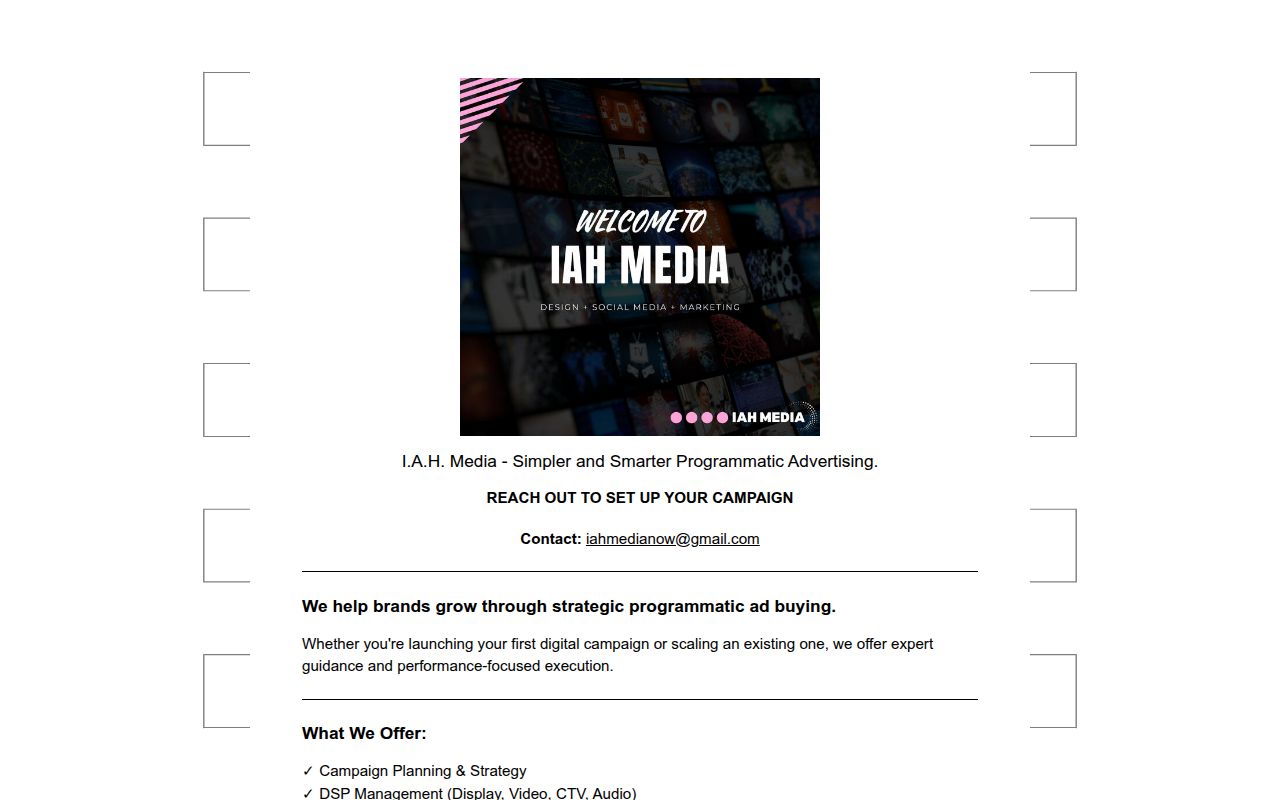 IAH Media | Simpler and Smarter Programmatic Advertising